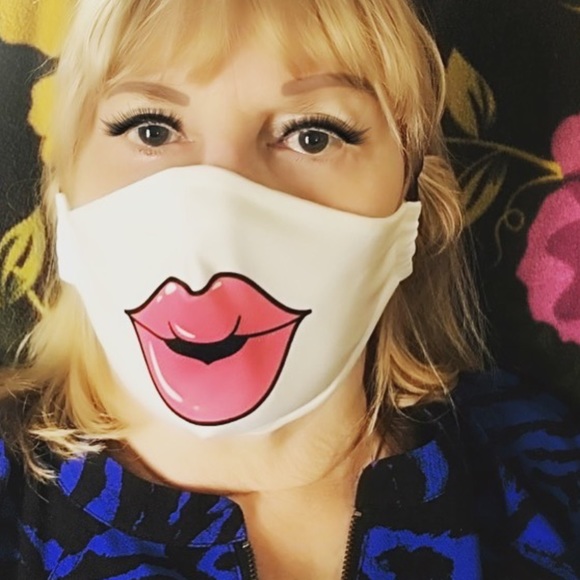 Accessories | New No Lipstick No Problem Fashion Lip Face Mask | Poshmark